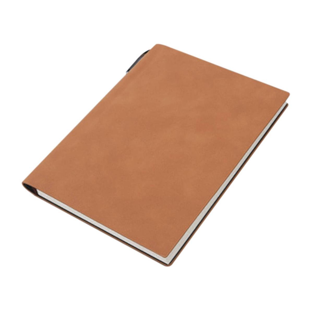 A5 200 Pages Fashion Glued PU Leather Cover Journal Travel Notebook ...