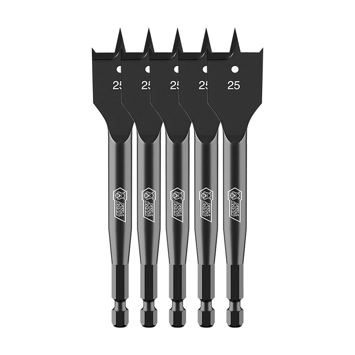 Full Boar 5pc 25mm Spade Bit Set - Bunnings Australia