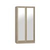Practa 1000mm Oak 2 Door Mirror Sliding Robe - Bunnings Australia