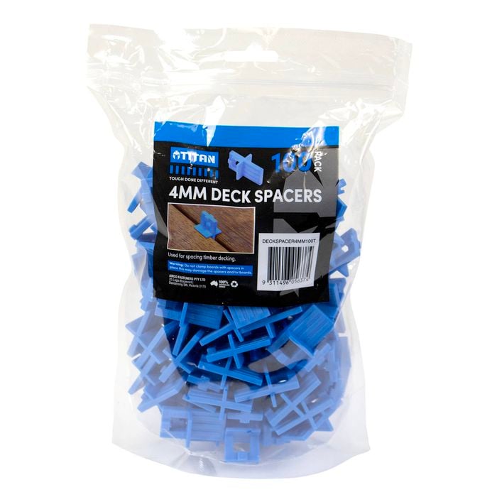 Titan 4mm Blue Deck Spacers - 100 Pack - Bunnings Australia