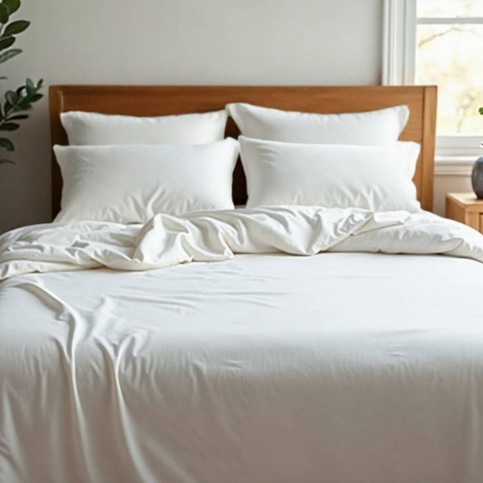 Royal Comfort 1200 Thread Count Sheet Set 4 Piece King White - Bunnings ...