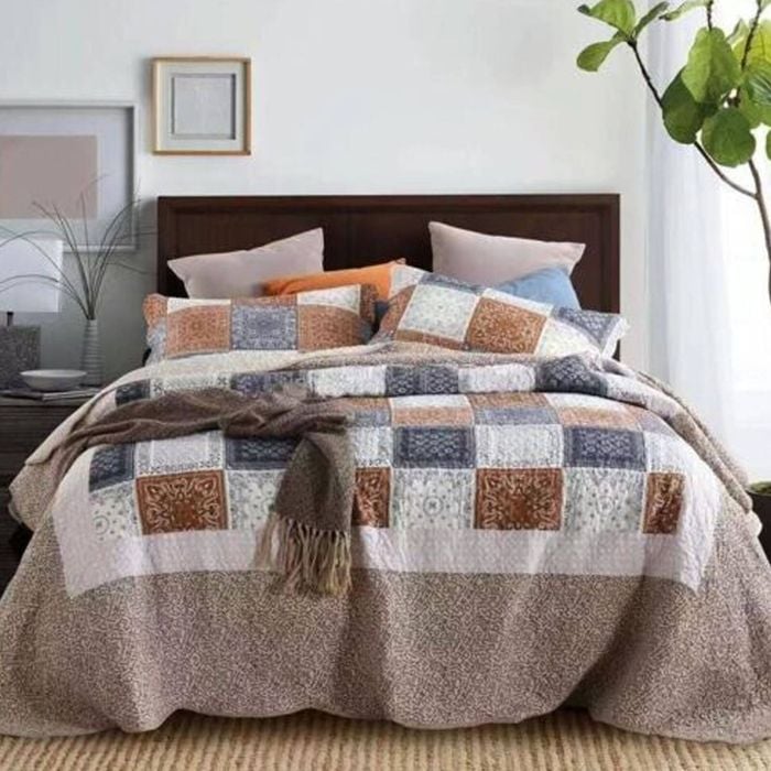 Polyester Lightly Quilted Coverlet Set Arlington Queen - Bunnings Australia