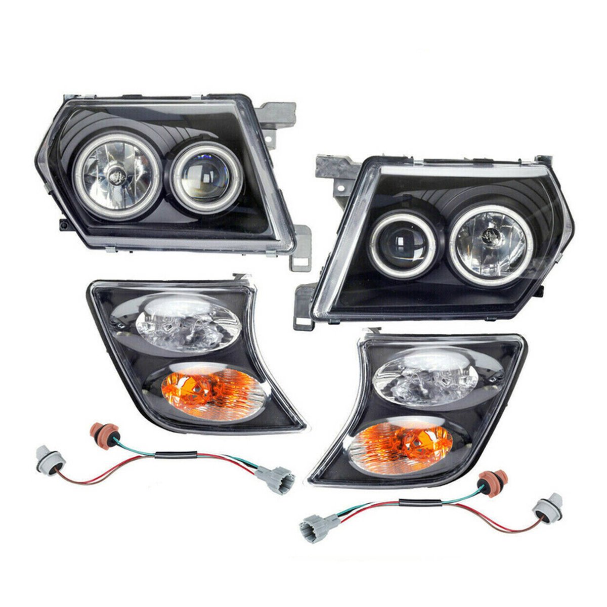 Pair Headlights With Corner Lights Fit For Nissan Patrol GU 1997-2007 - Bunnings Australia