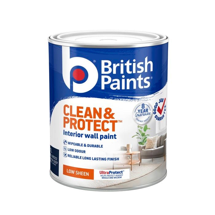 British Paints Extra Deep Low Sheen Clean And Protect Interior Paint ...