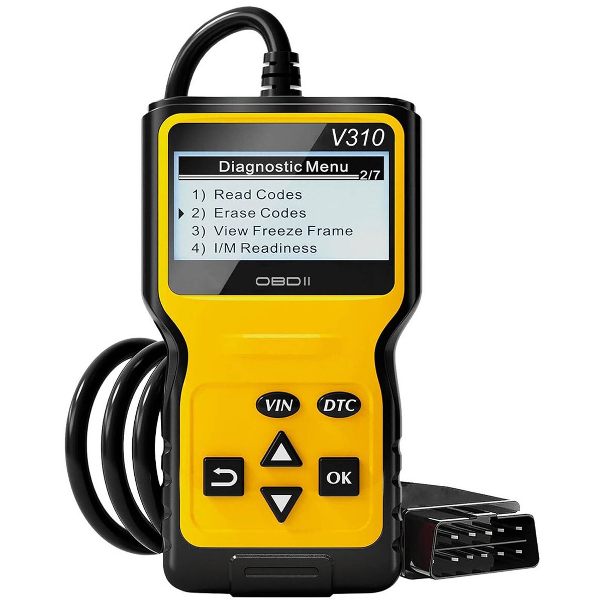 Wired Diagnostic Scanner V310 Car OBD2 Code Reader Check Engine Light ...