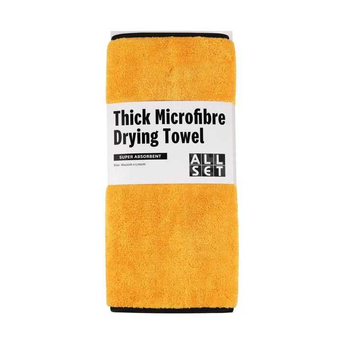 All Set 70 x 40cm Orange Auto Microfiber Drying Towel - Bunnings Australia