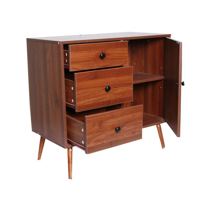 Daisy Buffet Lowboy - Walnut - Bunnings Australia