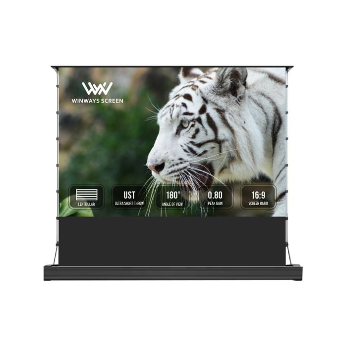Winways UST Throw ALR 120'' Electric Lenticular Floor Rising Screen ...