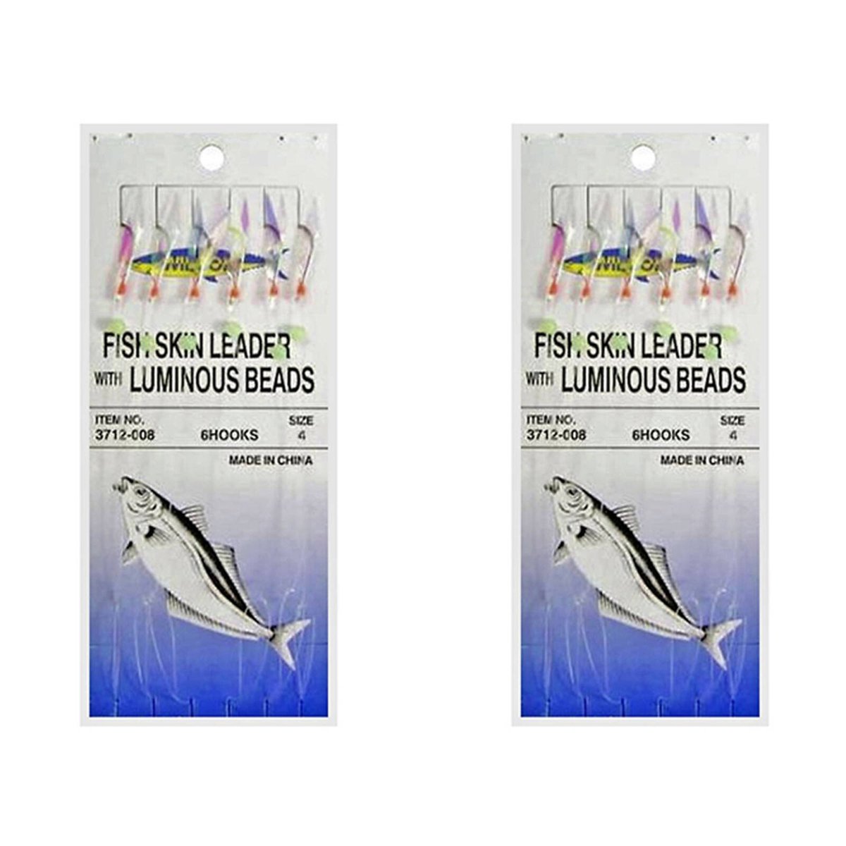 2x Surecatch Wilson Bait Jig - Fish Skin Fishing Rig 6 Hook - Size 4 ...
