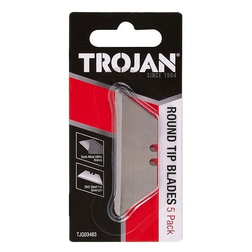 Trojan Round Tip Utility Knife Blades - 5 Pack - Bunnings Australia