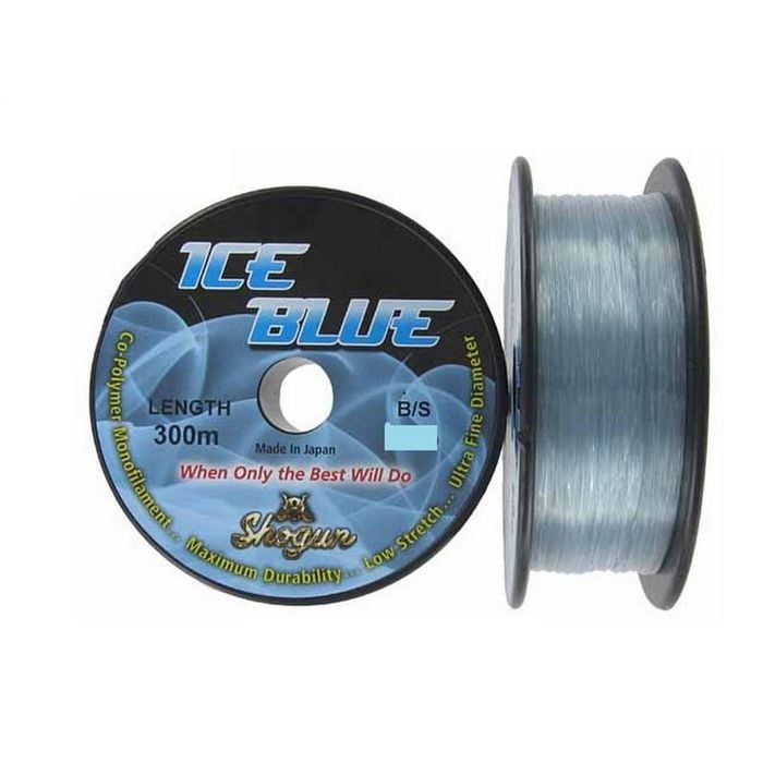 300m Spool of 20lb Shogun Ice Blue Monofilament Fishing Line - Grey ...