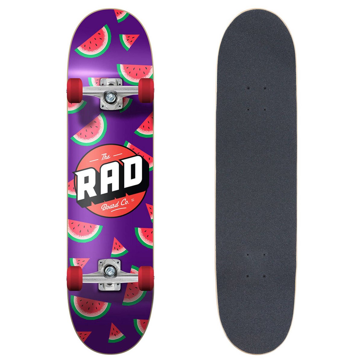 Rad Board Co Complete Skateboard Dude Crew Watermelon Deck Width 7.75in ...