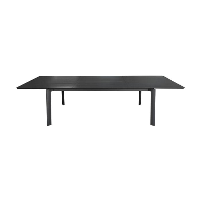Ataman 200-300cm Extension Aluminium Outdoor Dining Table Dark Grey ...