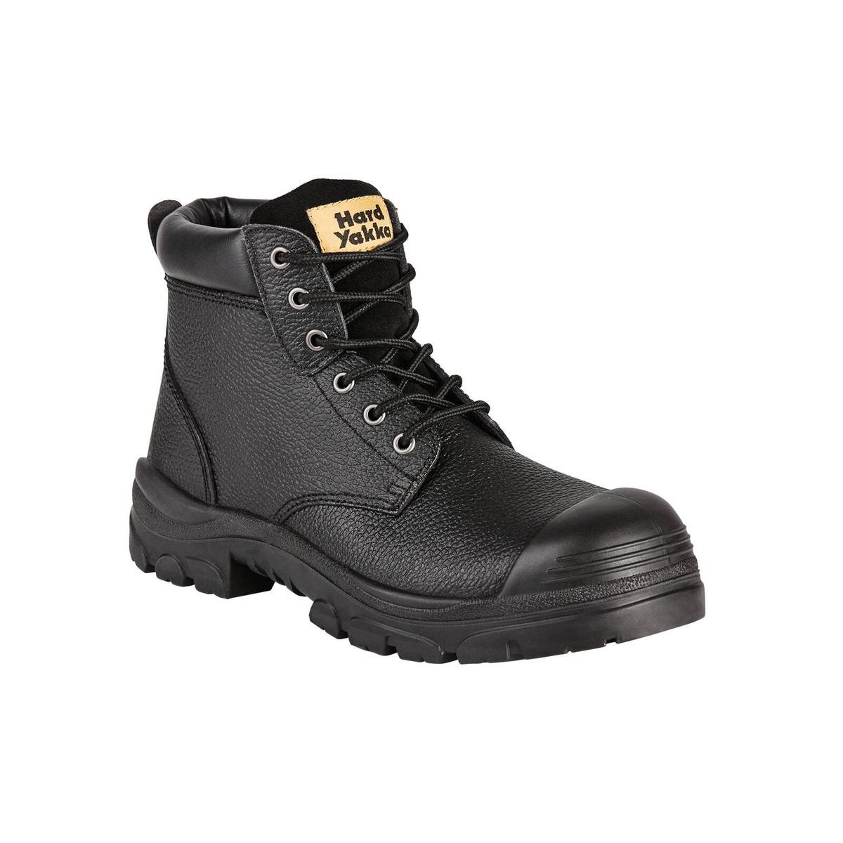 Hard Yakka Size 14 Black Gravel Safety Boots - Bunnings Australia