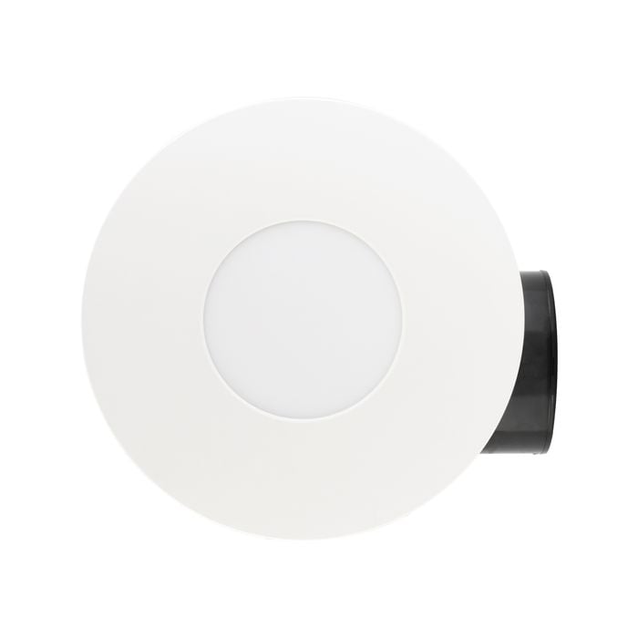 Mercator 290mm White Plug-In Round Exhaust Fan with Tri-Colour LED ...