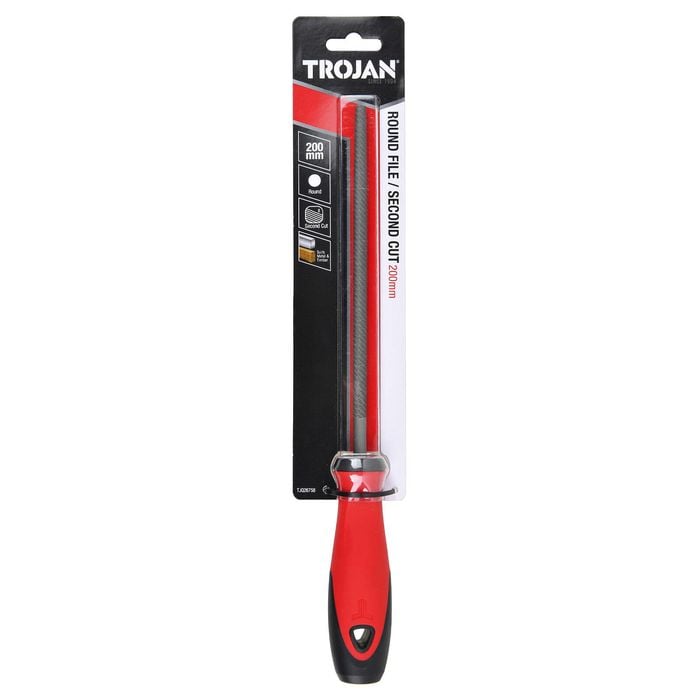 Trojan 200mm Second Cut Round File - Bunnings Australia