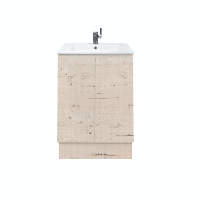 Forme 600mm Light Ash Mont Albert Freestanding Vanity With Polymarble ...