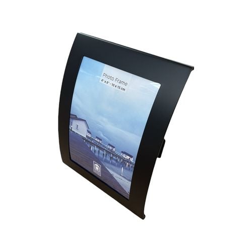 3x Curve Picture Photo Frame Curved Aluminium Portrait 10cm x 15cm (4 ...