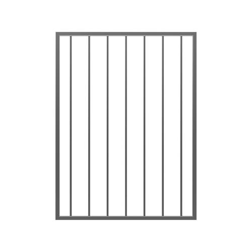 RapidFence 900 x 1200mm Black Steel Flat Top Gate - Bunnings Australia