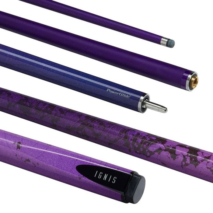 PowerGlide Ignis Carbon Pool Snooker Billiard Cue Purple - Bunnings Australia