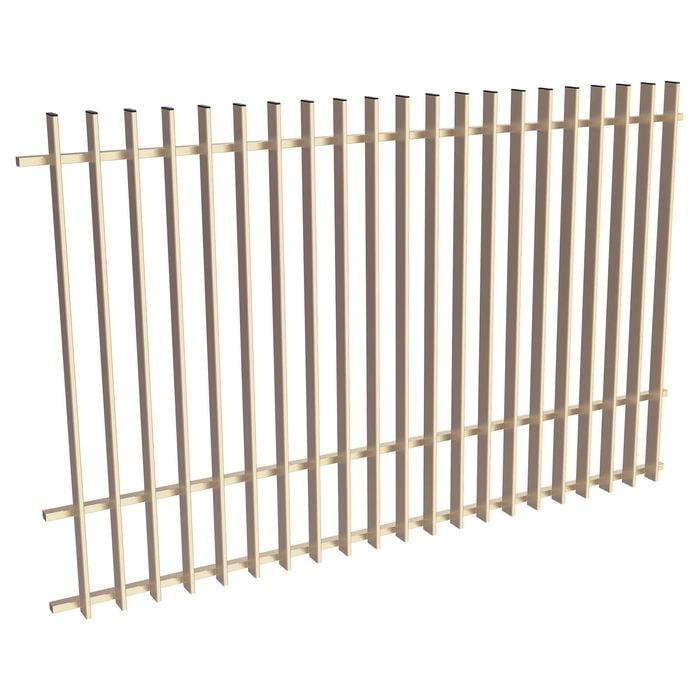 ProtectorAl 1201-2399W x 1500H Primrose Aluminium Radiator Pool Fence ...