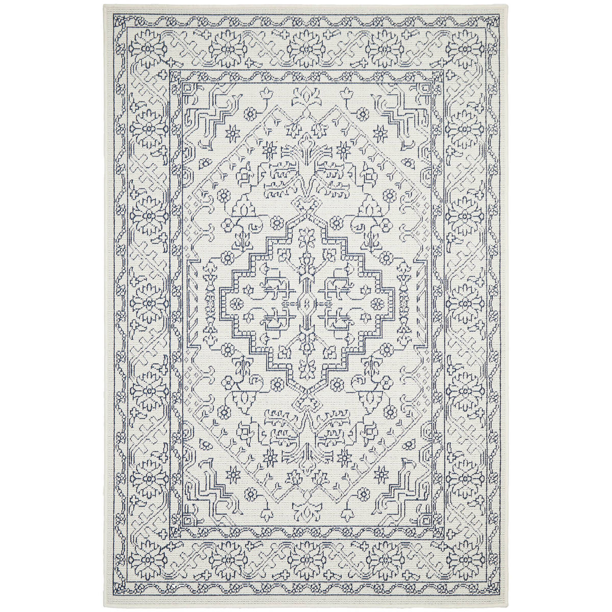 Breeze 5555 White 320X230Cm Rug - Bunnings Australia