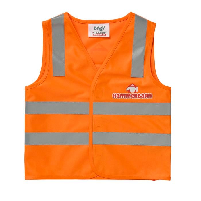 Bluey Hammerbarn Hi-Vis Vest - Bunnings Australia