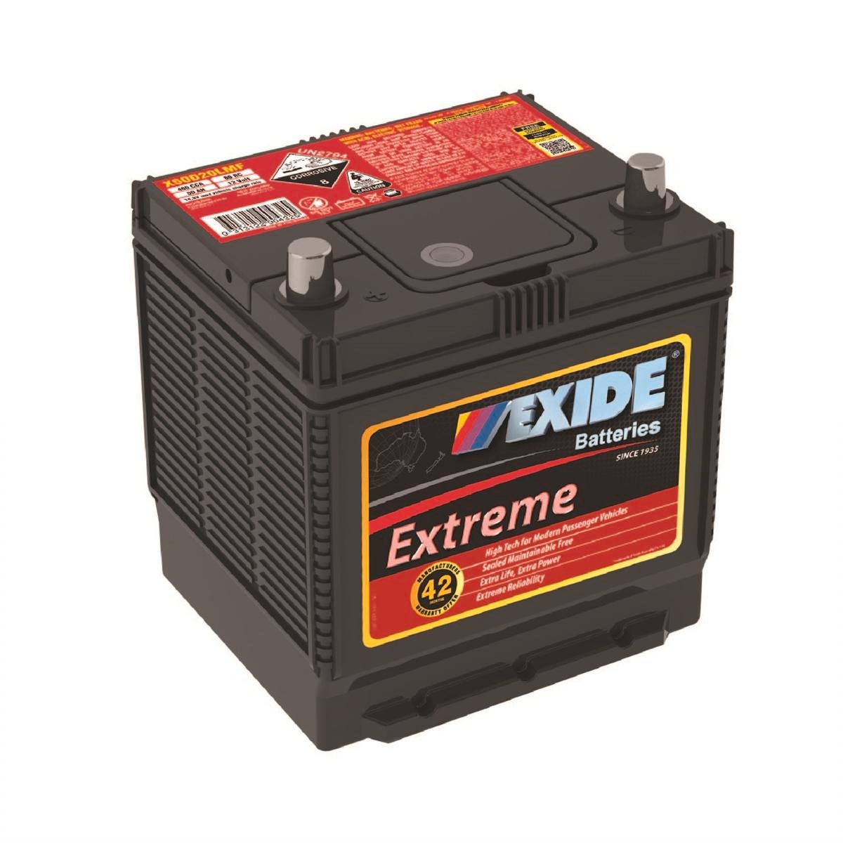 Exide Extreme X50D20LMF Vehicle Battery - Bunnings New Zealand
