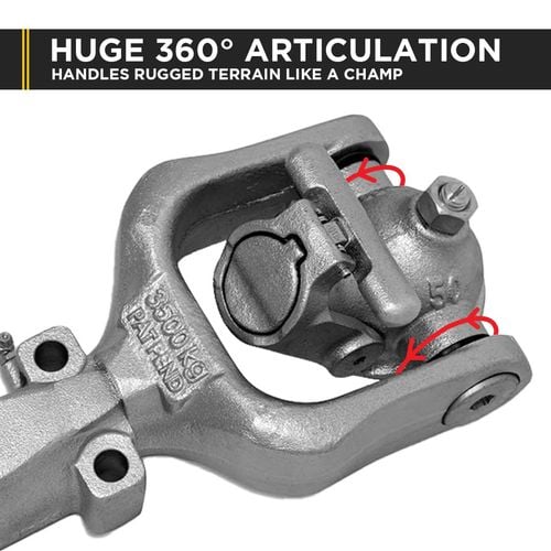 AL-KO 3.5T Off-Road Ball Coupling for Trailers Caravans Electric Brake ...