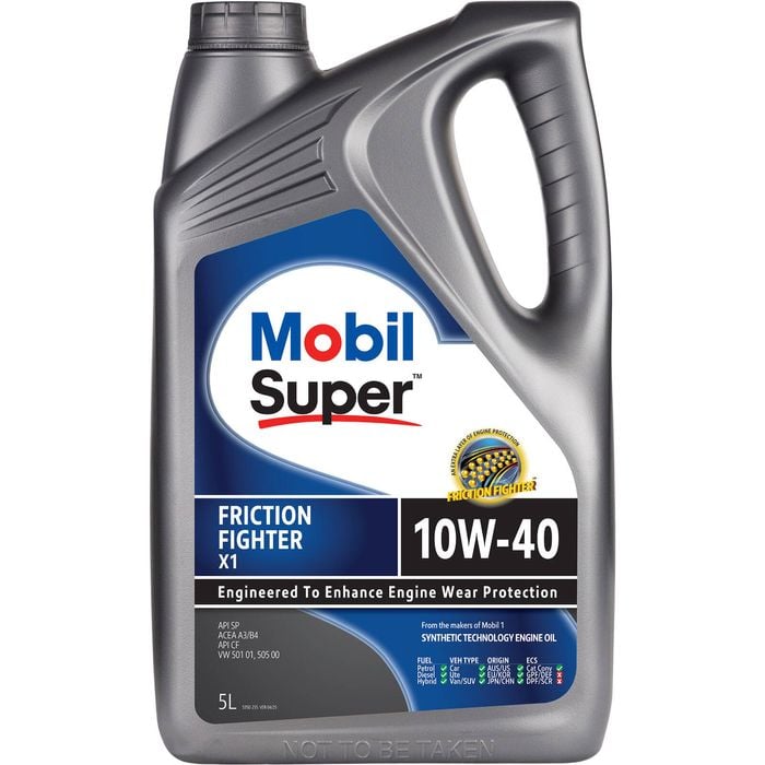 Mobil Super 5L Friction Fighter X1 10W-40 - Bunnings Australia