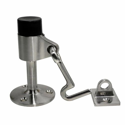 Adoored 51mm Satin Chrome I Stand Latch Door Stop - Bunnings Australia
