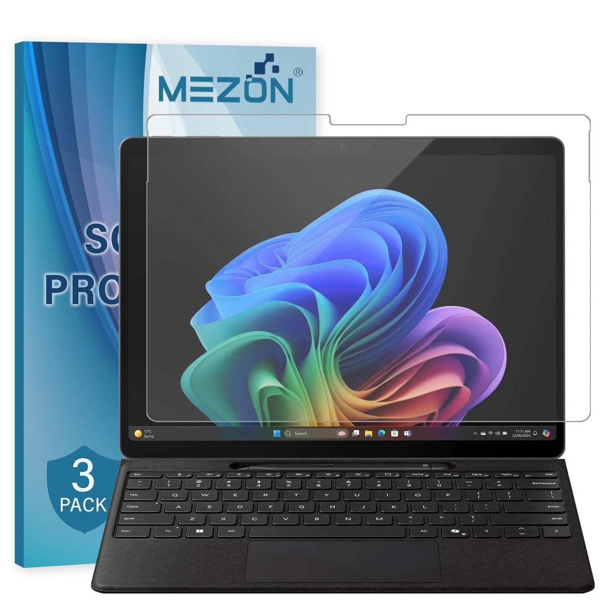 3 Pack MEZON Microsoft Surface Pro 11 (13") Anti-Glare Matte Film ...