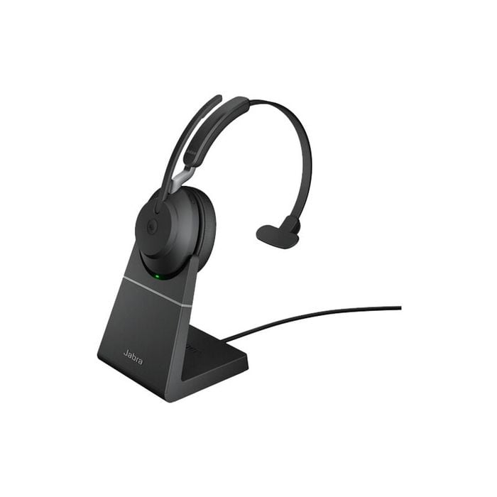 Jabra Evolve2 65 MS Mono Bluetooth Headset with Charging Stand ...