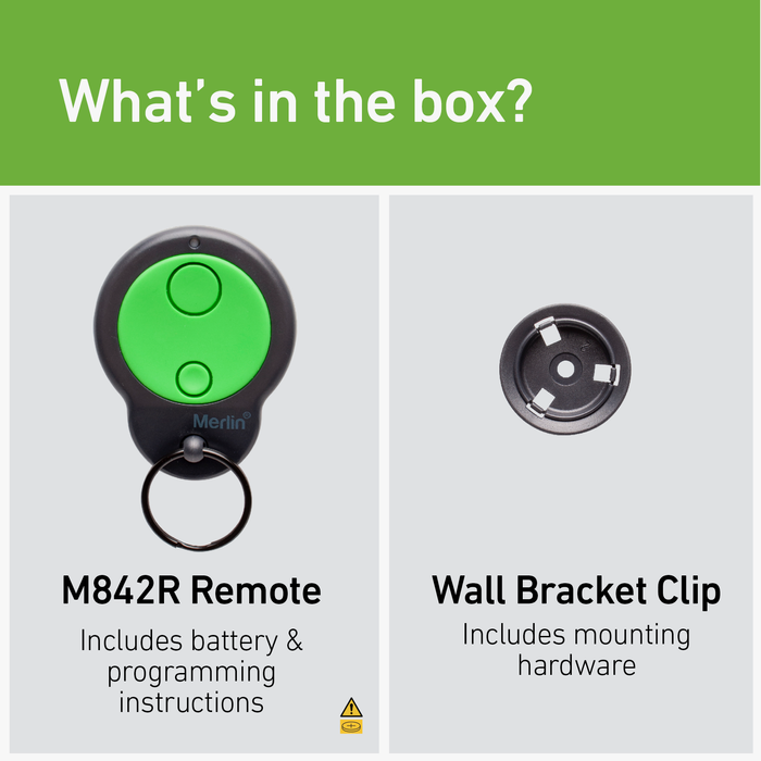 Merlin M842 Keyring Two Button Garage Door Remote Control - Bunnings ...