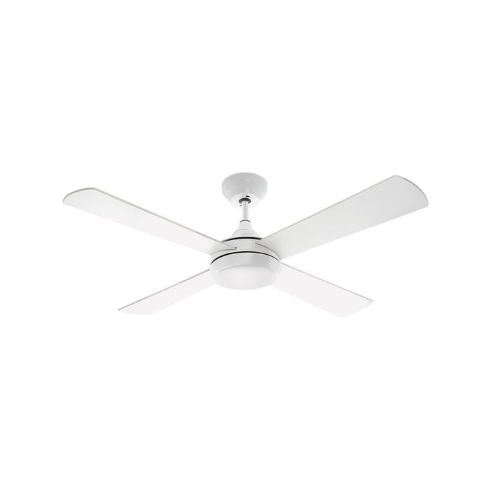 Arlec 130cm White 4 Blade Grid Connect Smart DC Ceiling Fan With LED ...