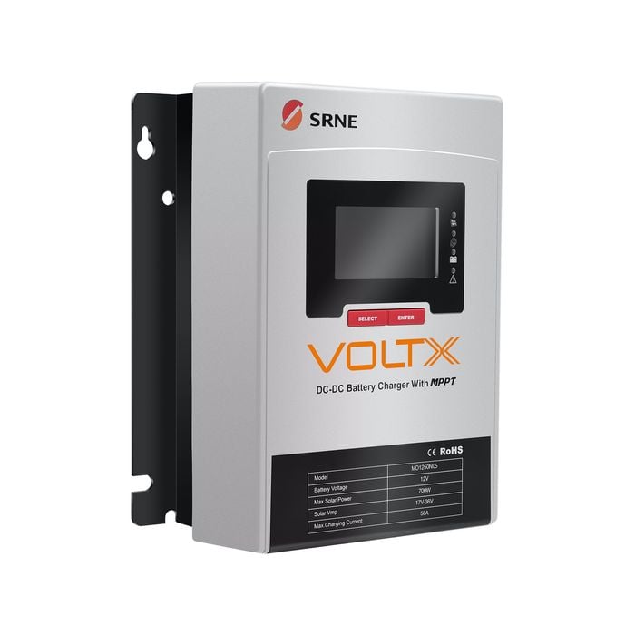 12V 50A SRNE Voltx DC/DC Solar Charging Controller Regulator MPPT Dual Battery USB RV - Bunnings ...