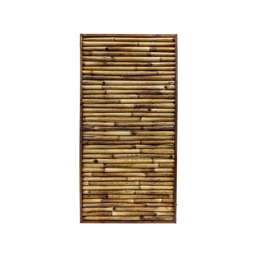 Lattice Makers 1800 x 900mm Yellow Framed Bamboo Screen - Bunnings ...
