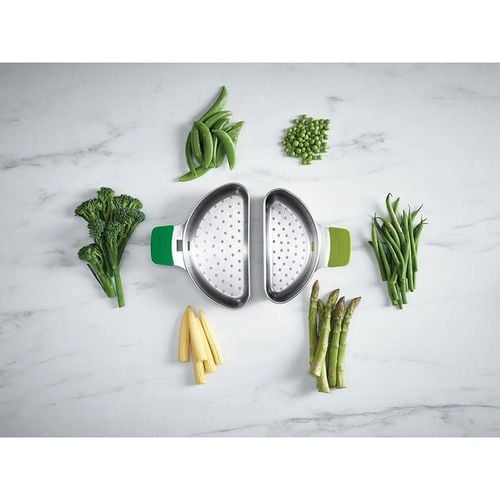 Joseph & Joseph Bloom 16cm Steel Folding Steamer Basket - Silver ...