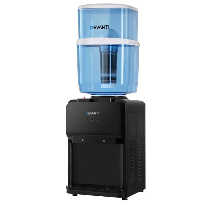 Devanti Water Cooler Dispenser Bench Top 22L Black - Bunnings Australia