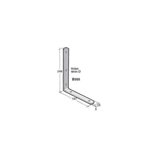 BOWMAC B555 No Gusset Hot Dip Galvanised Angle Bracket - Bunnings New ...