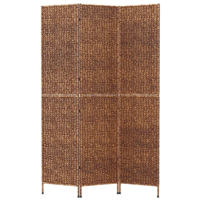 vidaXL Room Divider Screen Divider Privacy Screen 3-Panel Brown Water ...