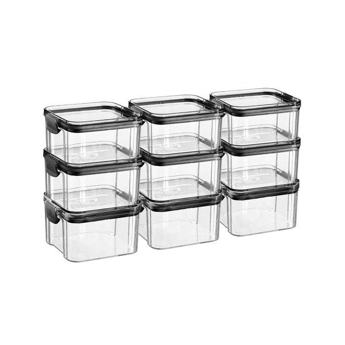 Argon Food Containers - 460ml - Black - Pack Of 9 - Bunnings Australia
