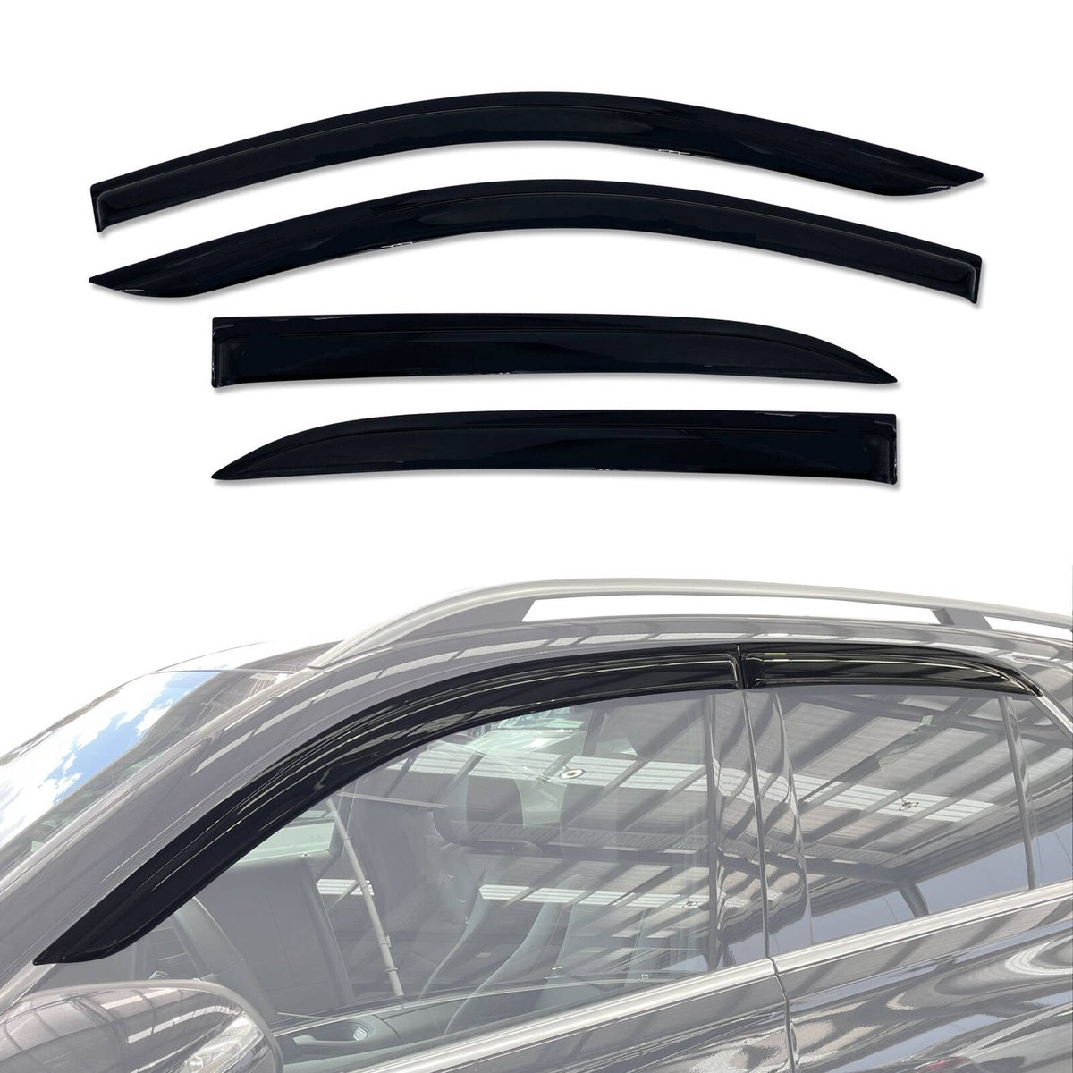 AUSGO Luxury Weather Shields for Mercedes-Benz GLE Class V167 2019 ...