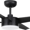 Brilliant 132cm Black Matt Grace 4 Blade DC Ceiling Fan with Remote And ...