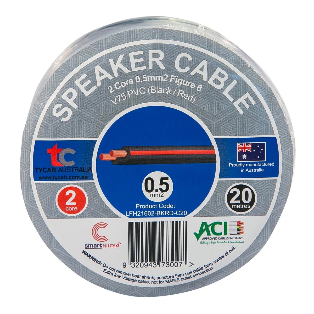 Tycab Cables 0.5mm² Black And Red Twin Flex Speaker Cable - Bunnings ...