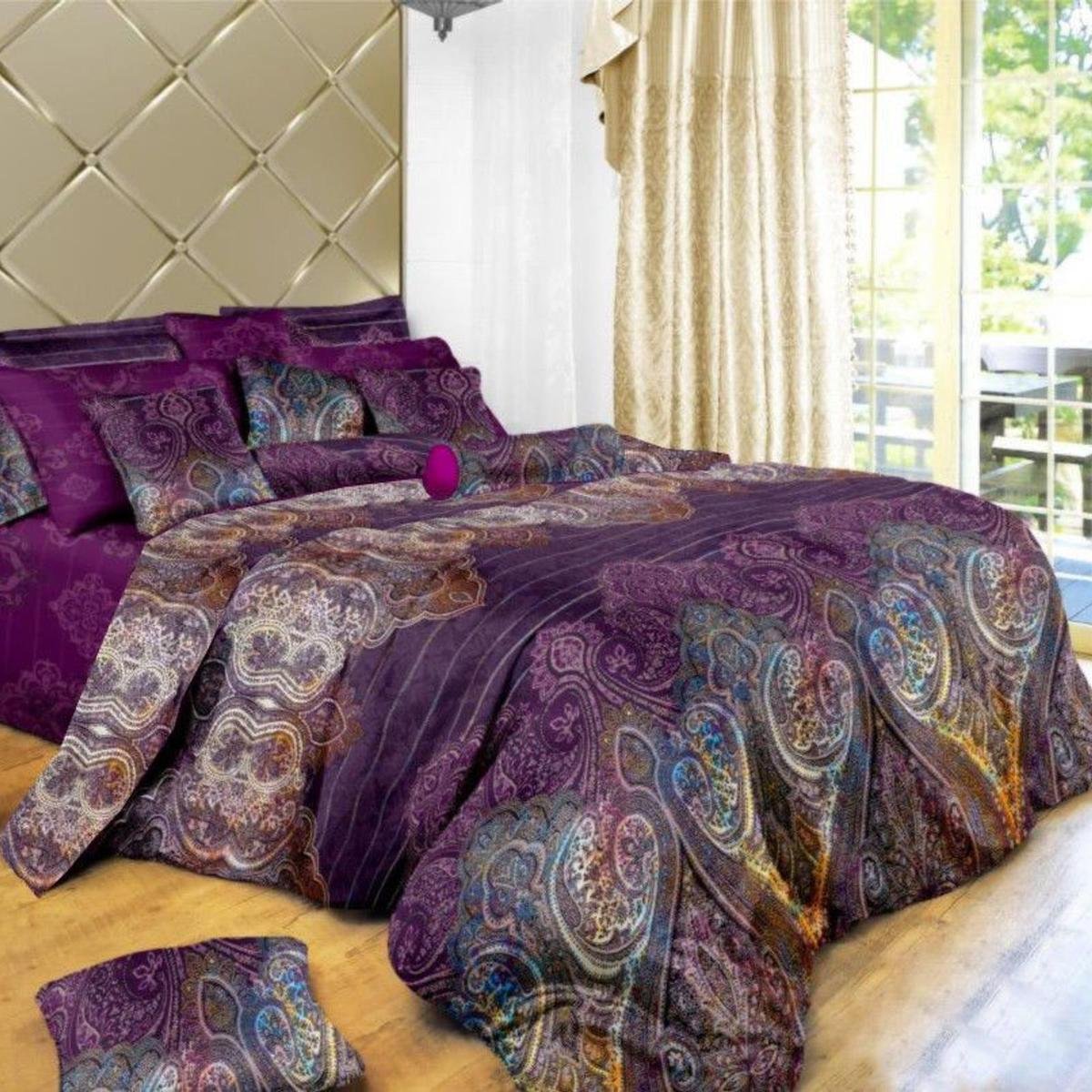 Fabric Fantastic Aster Queen Size Quilt/doona/duvet Cover Set ...