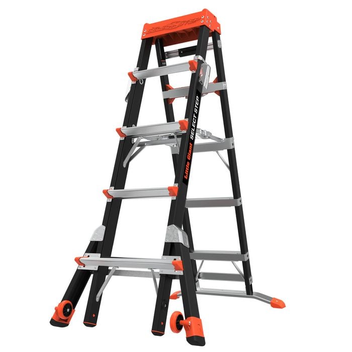 Little Giant 150kg 4-6 Step Fibreglass Platform Ladder LSSF4 - Bunnings ...