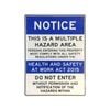 Brutus 450 x 600mm Multiple Hazard Plastic Sign - Bunnings New Zealand