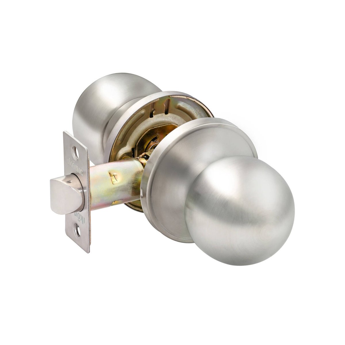 Ikonic Brushed Nickel Ruby Passage Knob Set - Bunnings Australia