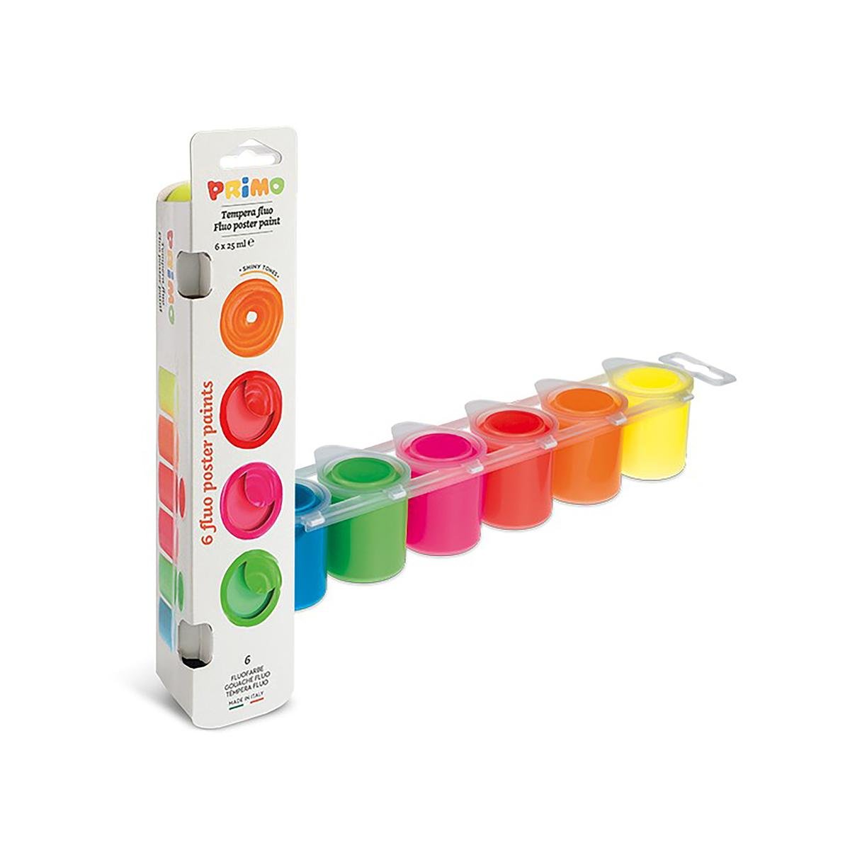 Primo Poster Paint Set of 6 Fluoro - Bunnings New Zealand